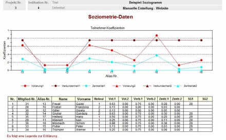 Soziometrische Analysen - Soziogramme erstellen und Soziogramm-Programm